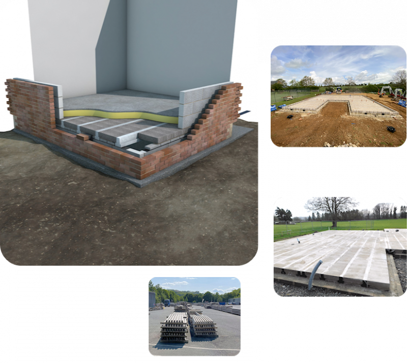 Block and Beam Concrete Flooring - Marches Precast Concrete